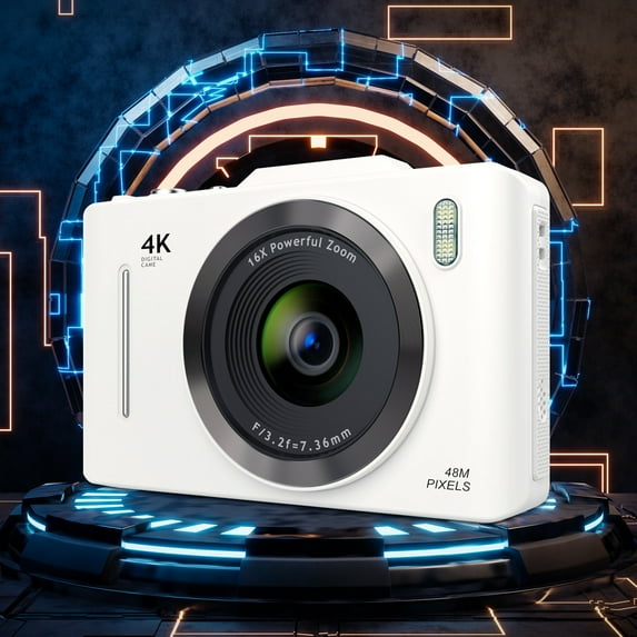 Kchsji 1080P Digital Camera 16X Zoom 8-inch LCD Screen Electronic ...