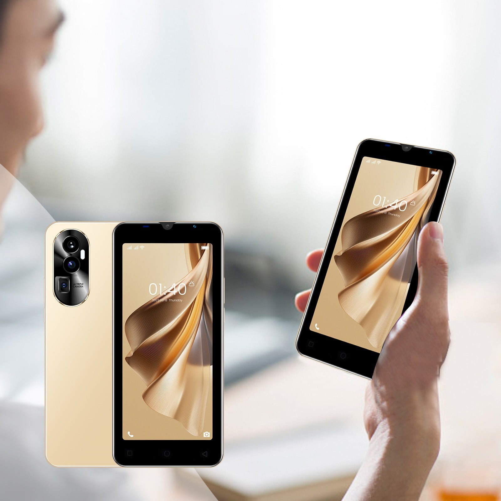 Kchsji 55 Inch Smartphone Quad-Core Processor 3200mAh Battery Dual SIM ...