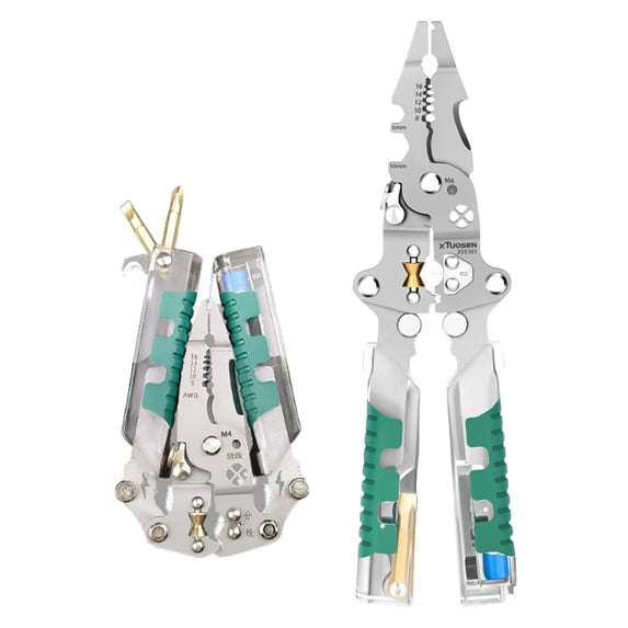 Kchsji Electrical Pliers Folding Tool - 14-in-1 Multi-Functional ...