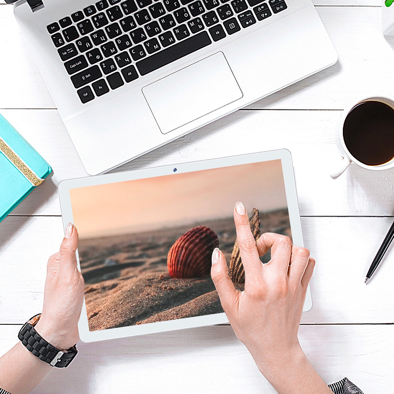 Kchsji HD 8-inch Tablet, WiFi, Bluetooth, 16GB Storage/256GB Expandable ...