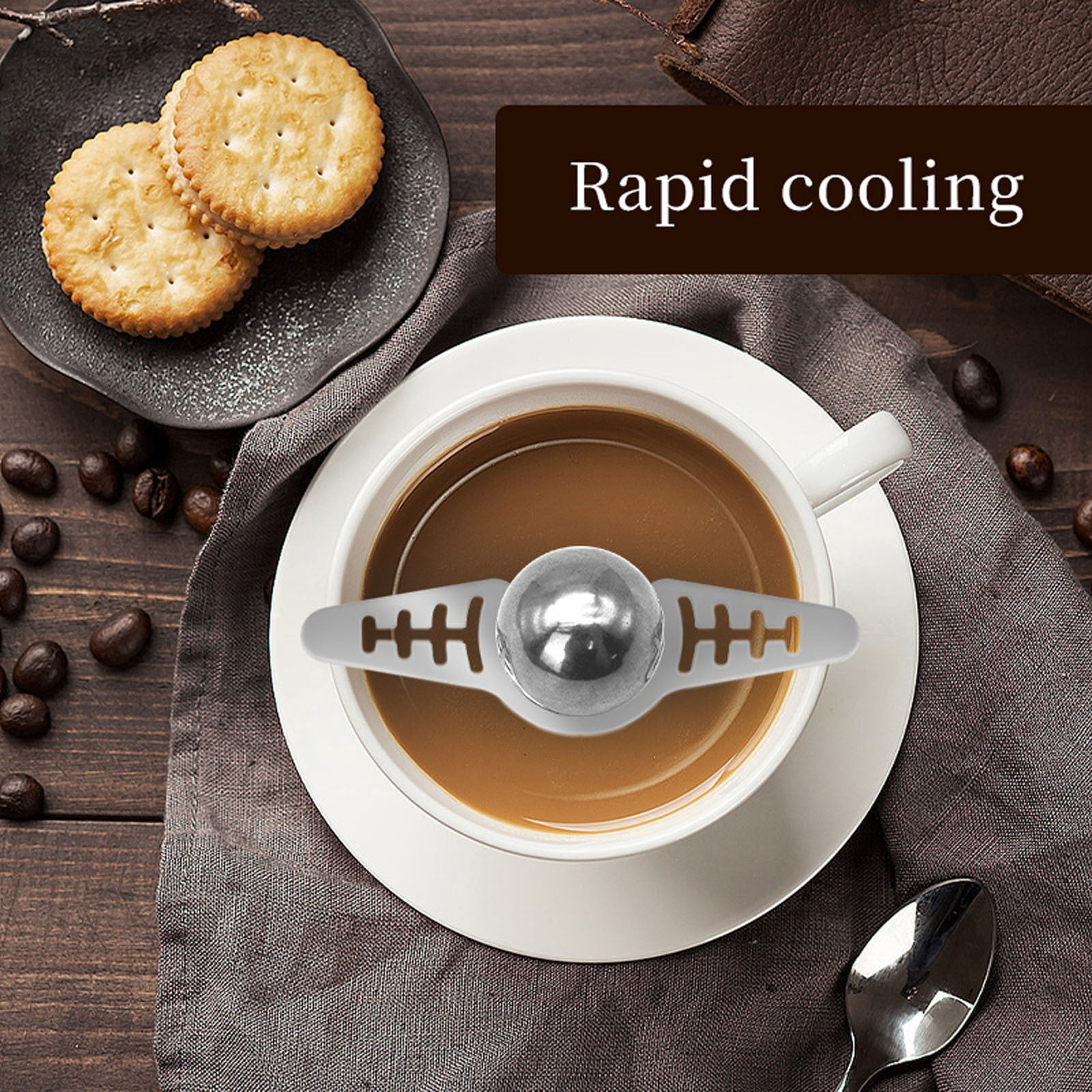 Kchsji Hydraulic Coffee Machine Chill-Down Stainless Steel Coffee Ball ...