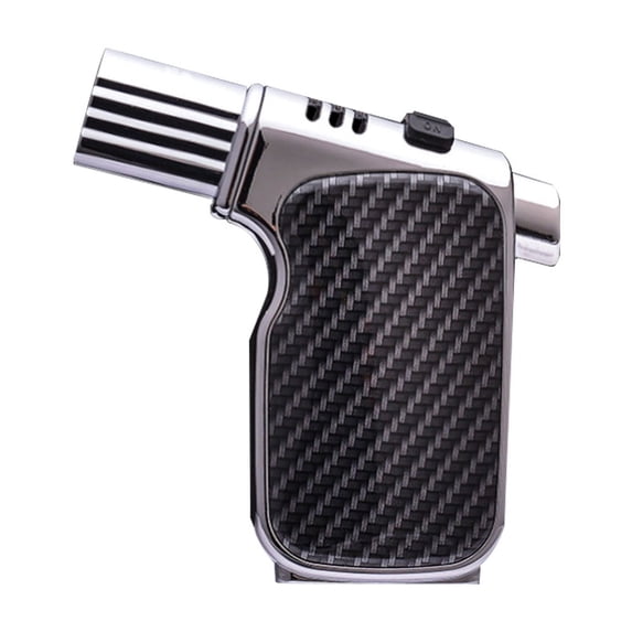Kchsji Locking Windproof Lighter, 4-Torch Carbon Fiber Outdoor Lighter ...