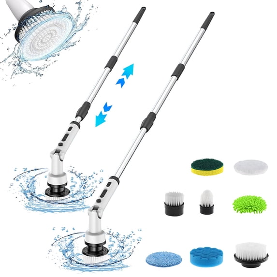 Kchsji Multi-Function Foldable Rotating Handheld Cleaning Brush, Long ...