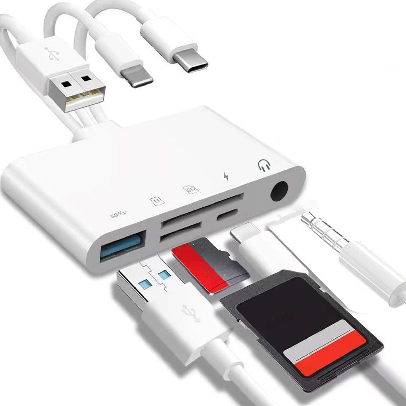 Kchsji Multifunctional Card Reader Plug and Play High Speed SDss TF ...