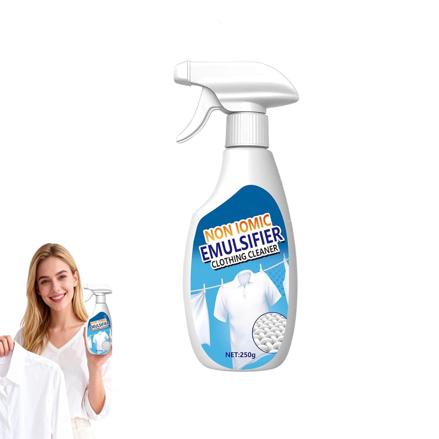 Kchsji Non‑Ionic Emulsifier Fabric Stain Cleaner 237ml, Powerful Grease ...