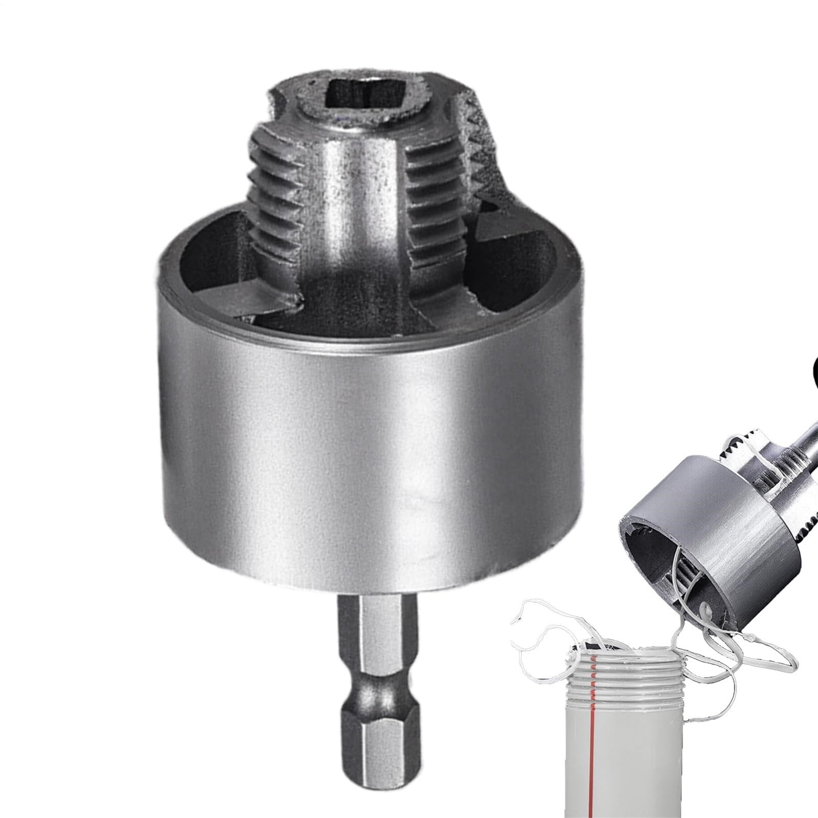 Kchsji PVC Pipe Internal Thread Cutter, Double-Ended for Drills, Easy ...