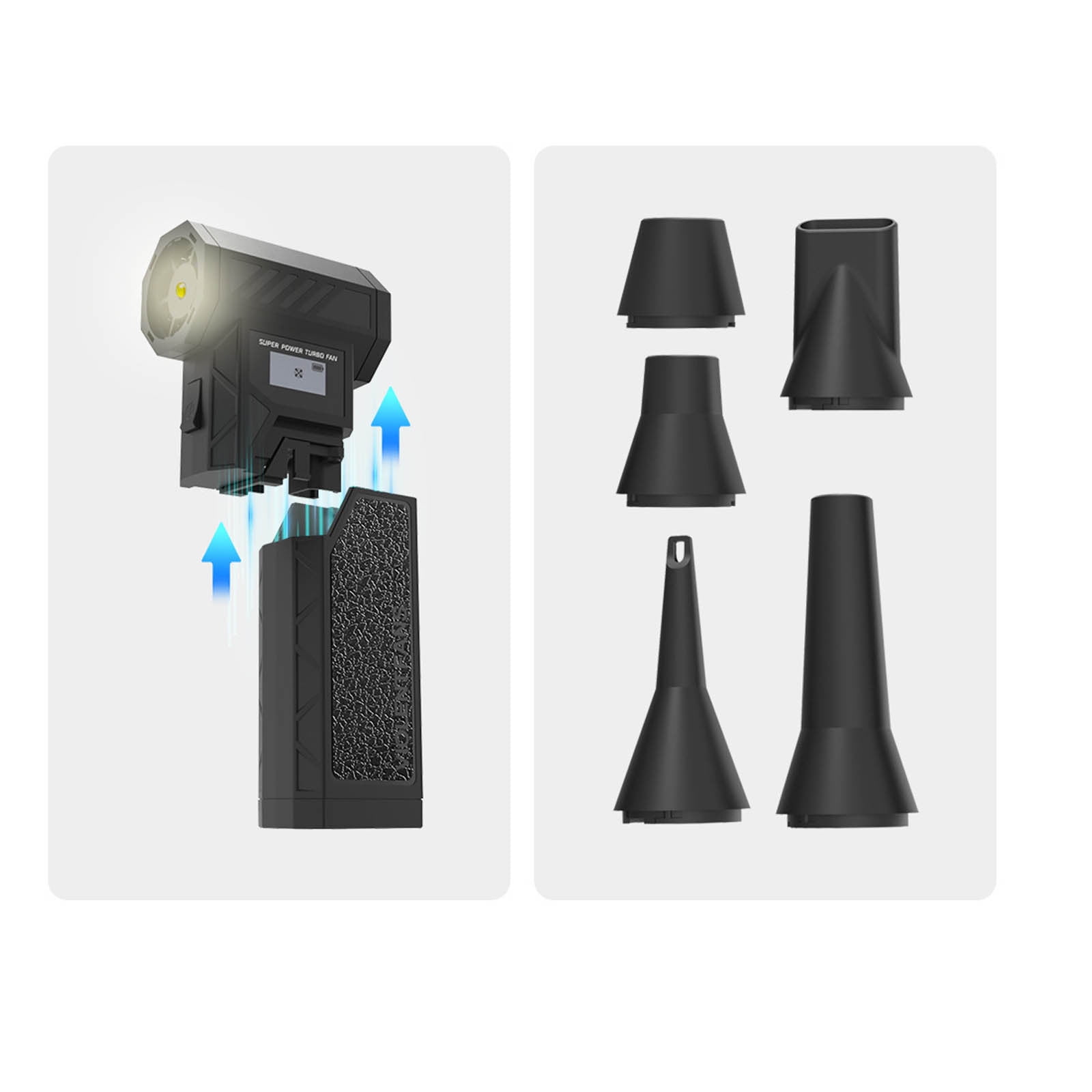 Kchsji Portable Snow Blower 110000 High-Speed Motor with Multi Nozzles ...