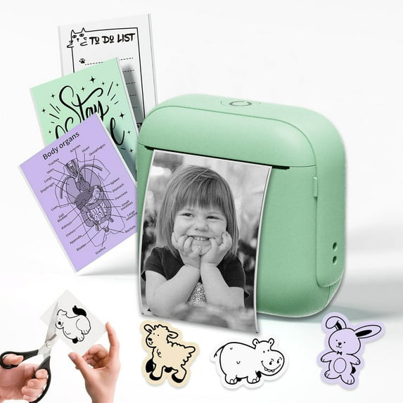 Kchsji Thermal Label Printer Wireless Bluetooth Portable Label Maker ...