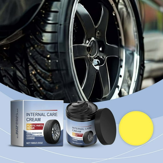 Kchsji Tire Wax Coating Paste Auto Tire Dressing Cream Sponge Restores ...