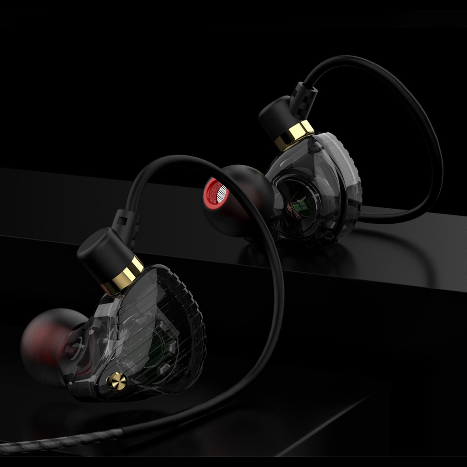 Kchsji Transparent In-Ear Gaming Earphones 35mm 10Φmm Driver HIFI 49 ...