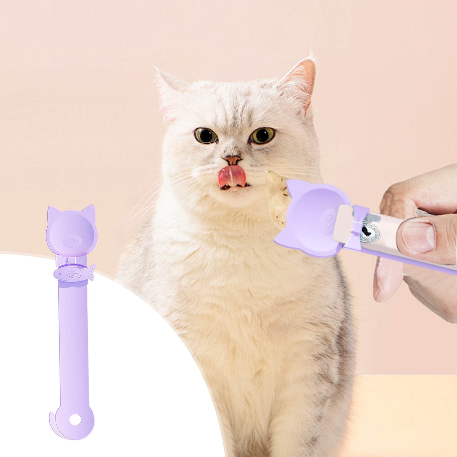 Kchsji Treat Dispenser Spoon for Cats Feeding Food and Snacks Soft ...