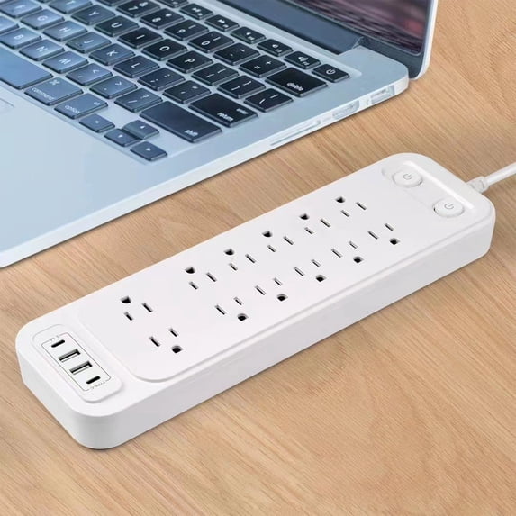 Kchsji US Specification Socket Plug Board, 12-Port Power Strip with ...