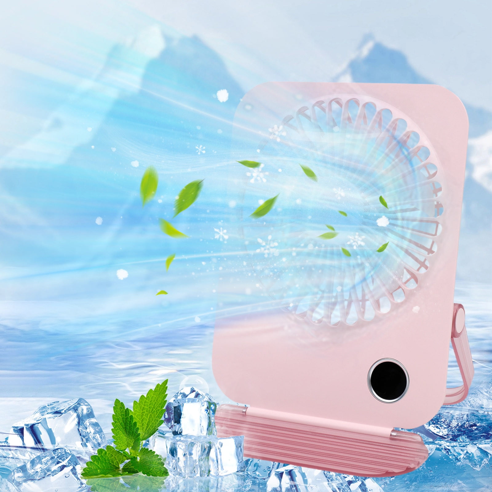 Kchsji USB-Powered Thin Portable Multi-Functional Fan Strong Wind Super ...