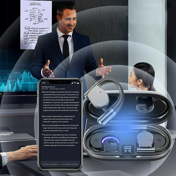 Kchsji Wireless Bluetooth AI Translation Earphones Intelligent Digital ...