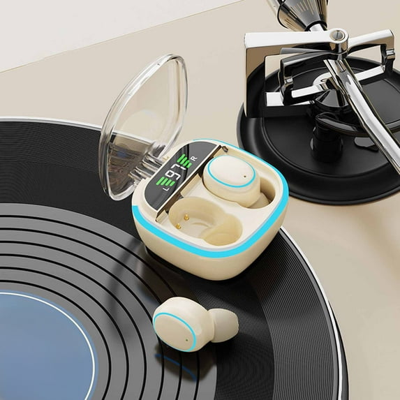 Kchsji Wireless Bluetooth Headset 53, In-Ear True Wireless with LED ...