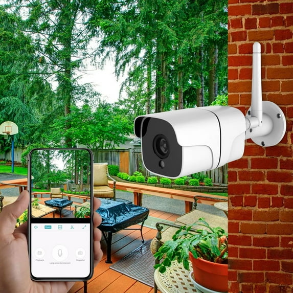 Kchsji Wireless Outdoor Camera - 1080P HD, Mobile Remote Monitoring ...