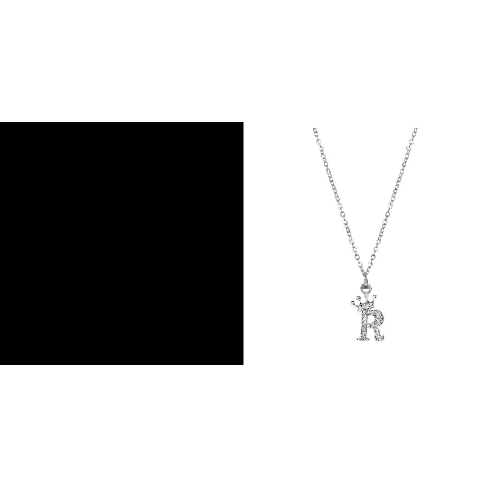 Kcodviy 2 Pcs 26 English Letters Full Necklace Pendant Necklace for ...