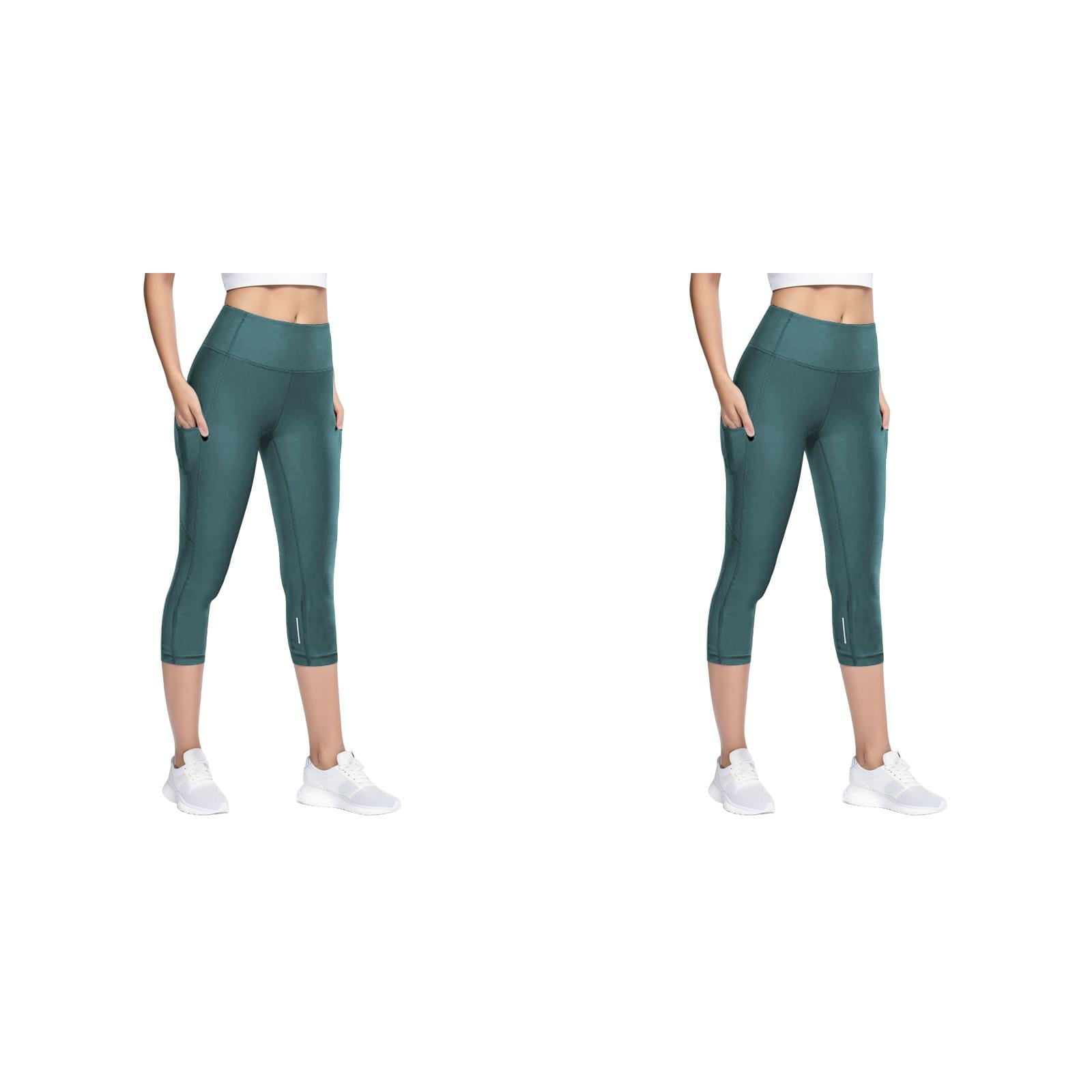 Kcodviy 2 Pcs Drying Quick Elastic Point Christmas Yoga Pants Yoga ...
