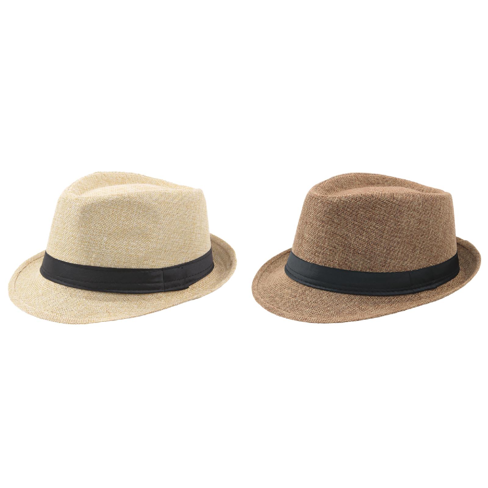 Kcodviy 2 Pcs Hat Breathable Curlystraw Hat Good Guy Hat Jazz Hat Top ...
