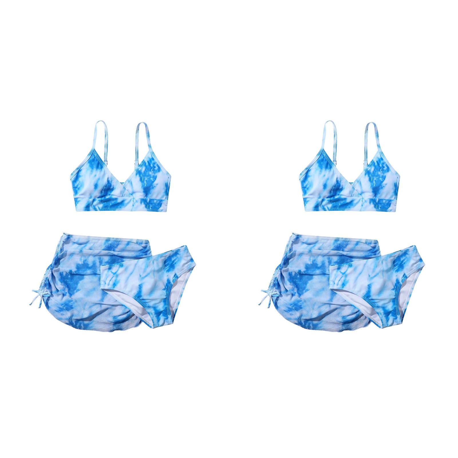 Kcodviy 2 Pcs Summer Girls' Cute To Girls Bikinis Size 12 Floral ...