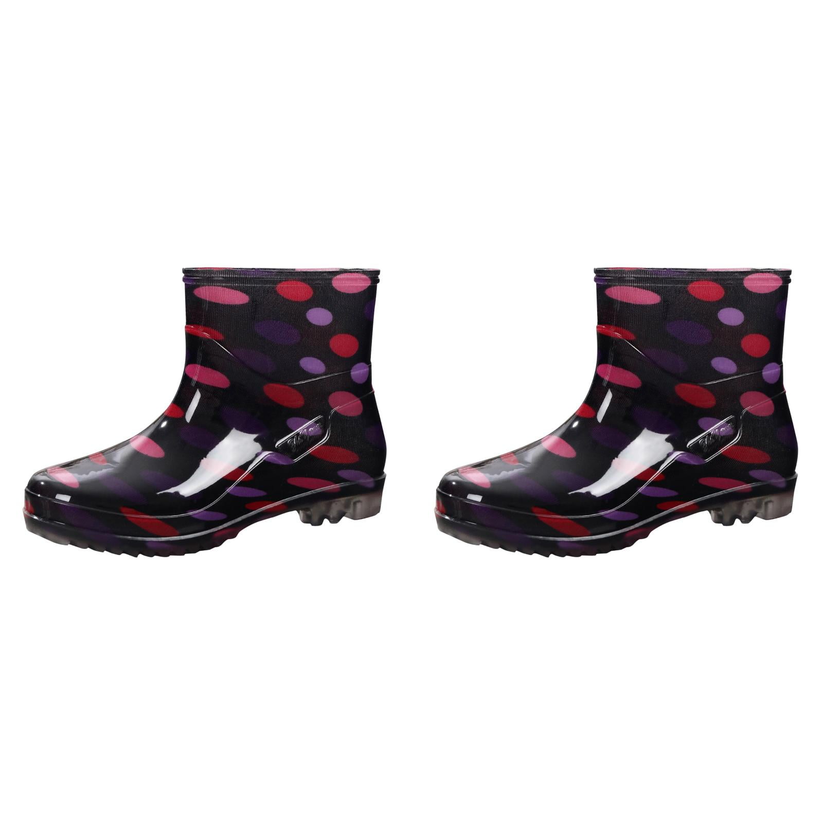 Kcodviy 2 Pcs Top Rubber Baby Boots Clear Wellies Water Women Rain Boot ...