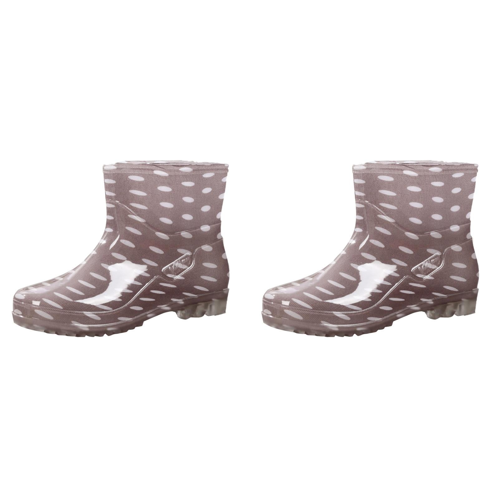 Kcodviy 2 Pcs Top Rubber Baby Boots Water Proof Men's Boots Water Women ...