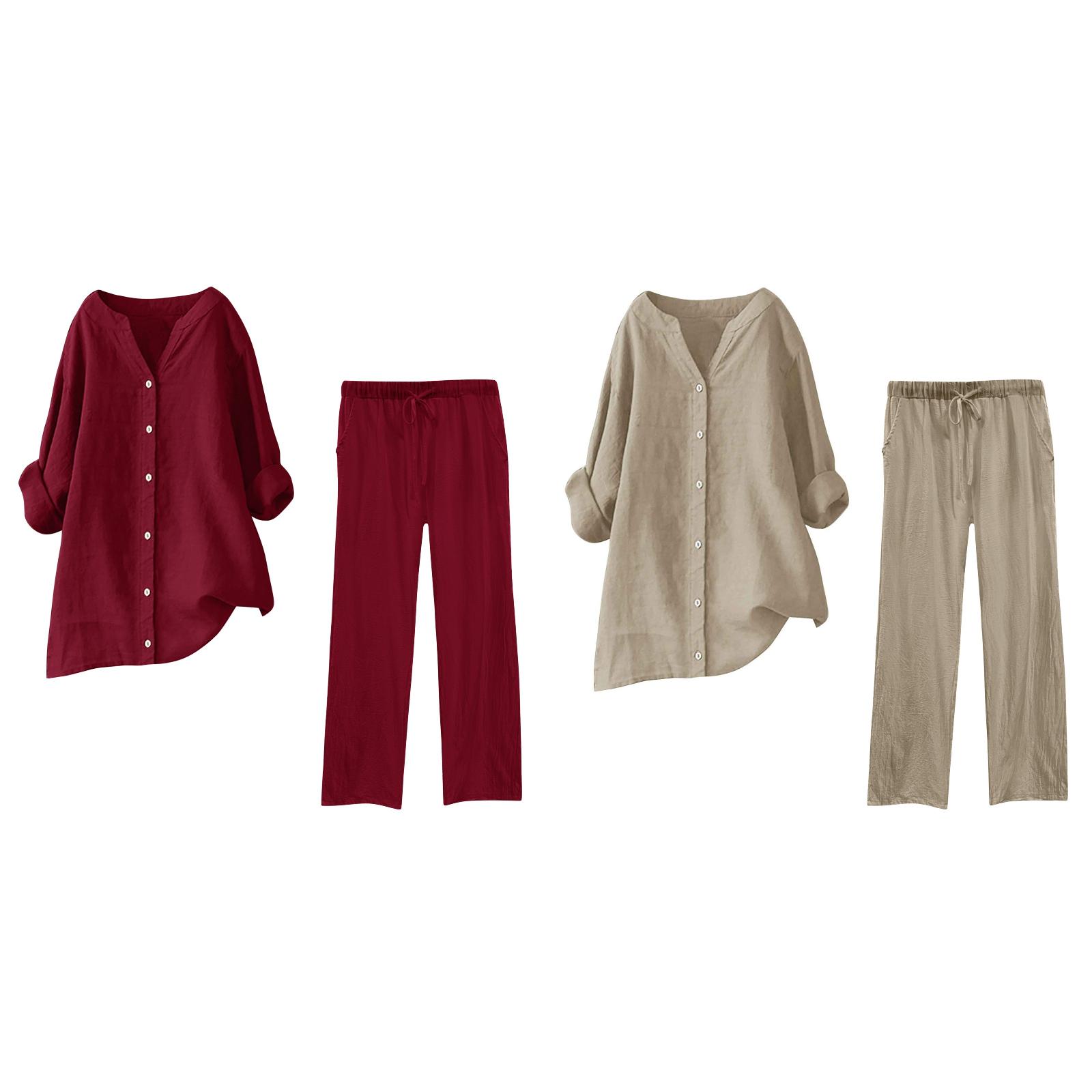 Kcodviy 2 Pcs Womens 2 Piece Outfits Homecoming Pants Suits for Women ...