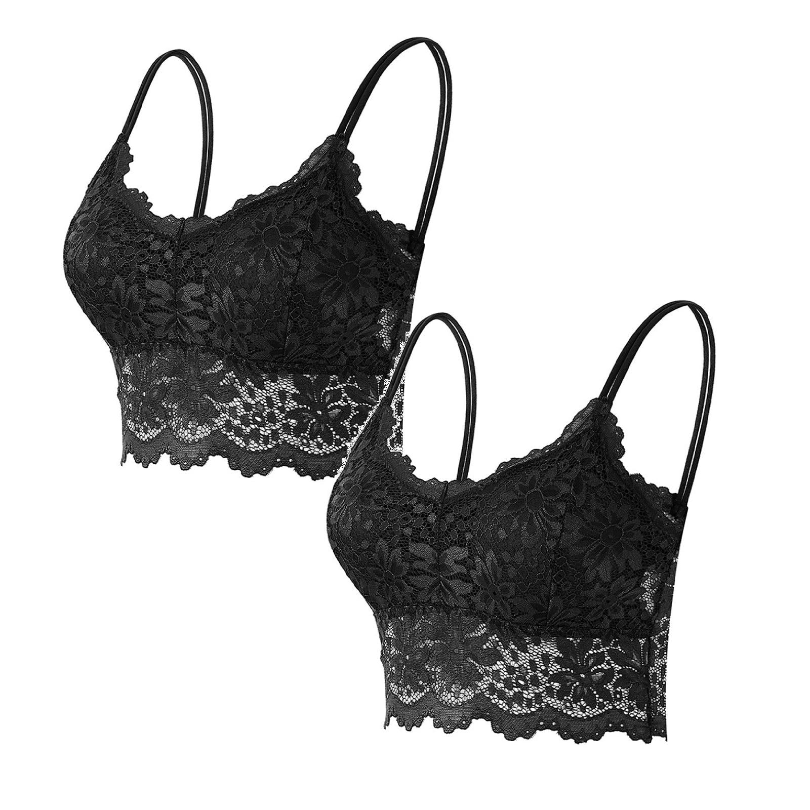 Kcodviy 2Pcs Stretch Strapless 1 Piece Medium Bra Bra Summer Bandeau ...