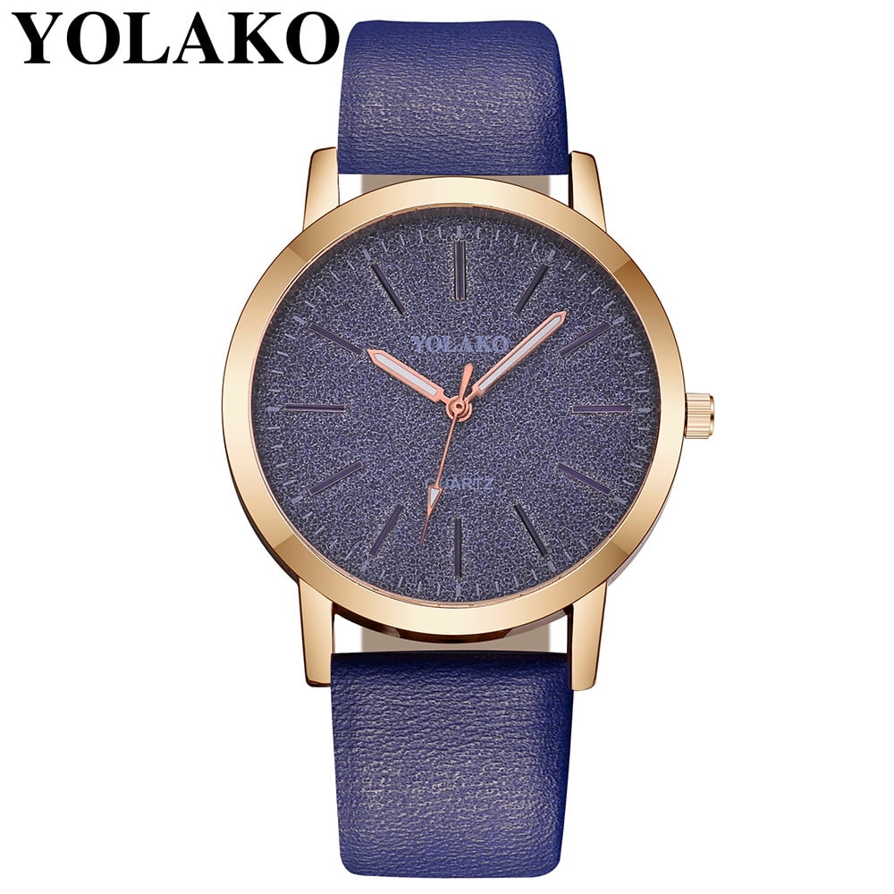 Kcodviy Analog Yolako Watch Watch Leather Casual Women'S Wrist Quartz ...