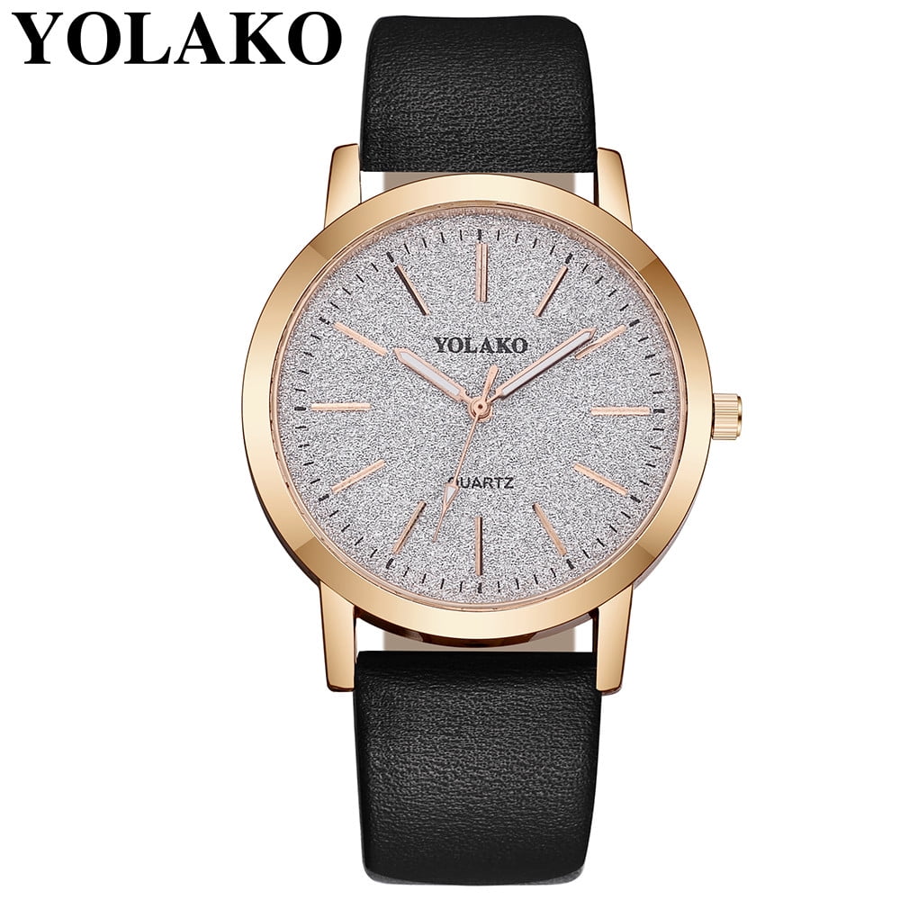 Kcodviy Analog Yolako Watch Watch Leather Casual Women'S Wrist Quartz ...