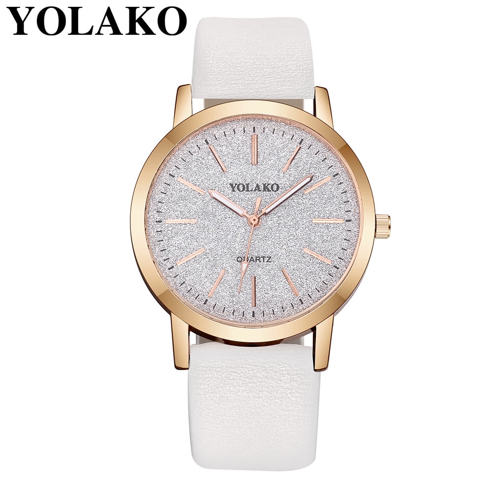 Kcodviy Analog Yolako Watch Watch Leather Casual Women'S Wrist Quartz ...