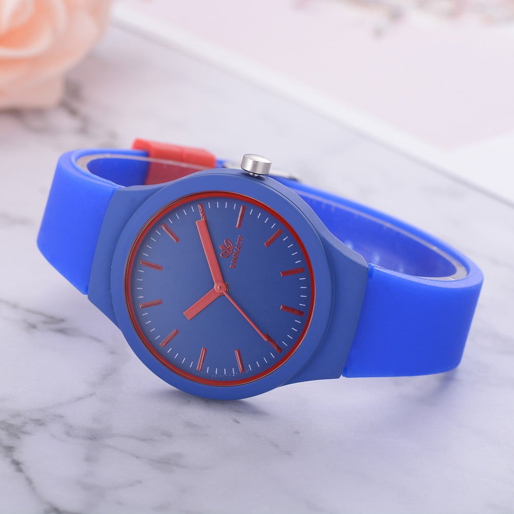 Kcodviy Ladies Solid Pattern Wristwatch Womens Watch With ...