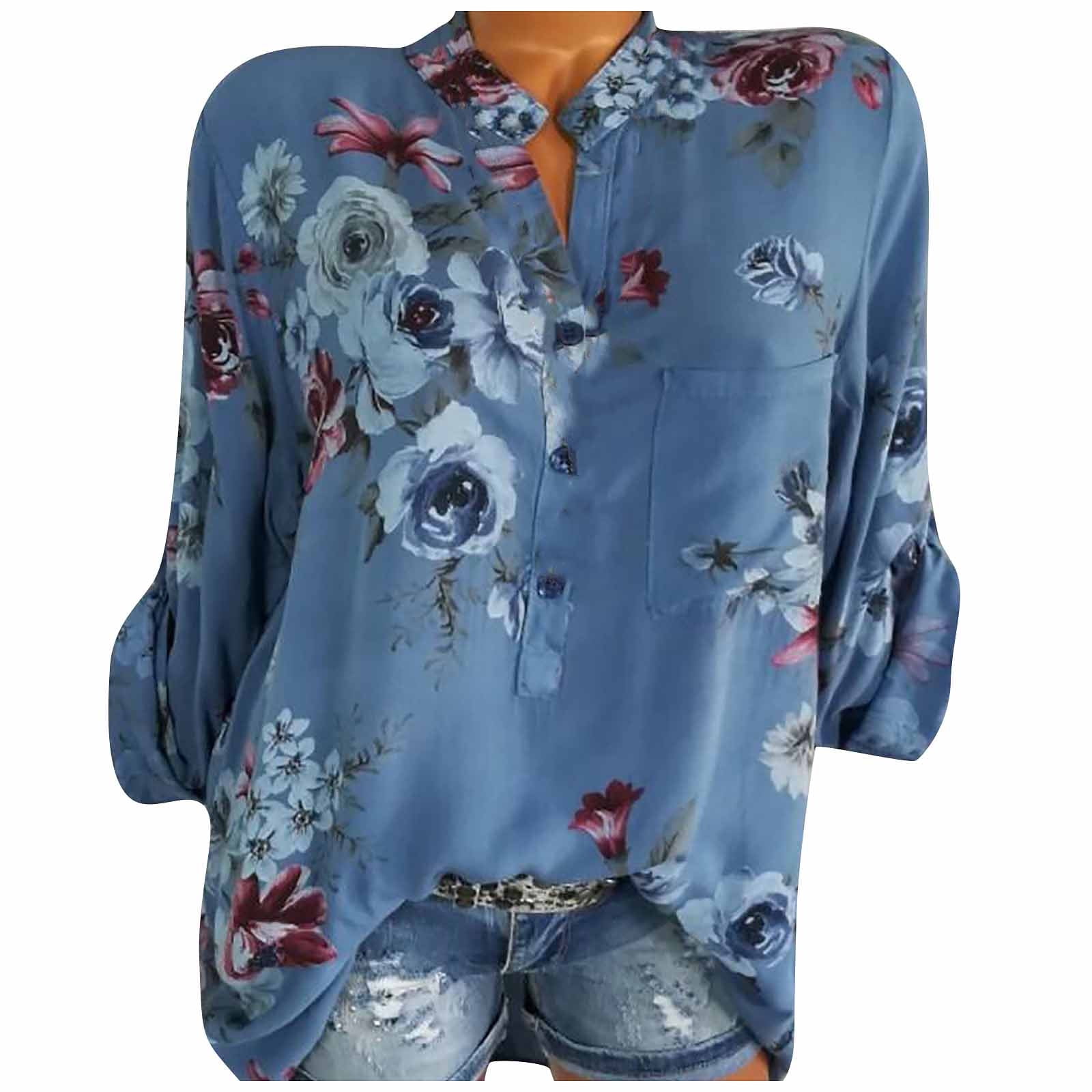 Kcodviy Oversize Summer Top Short Sleeve Lace Pleated Shirt Tunic Top ...
