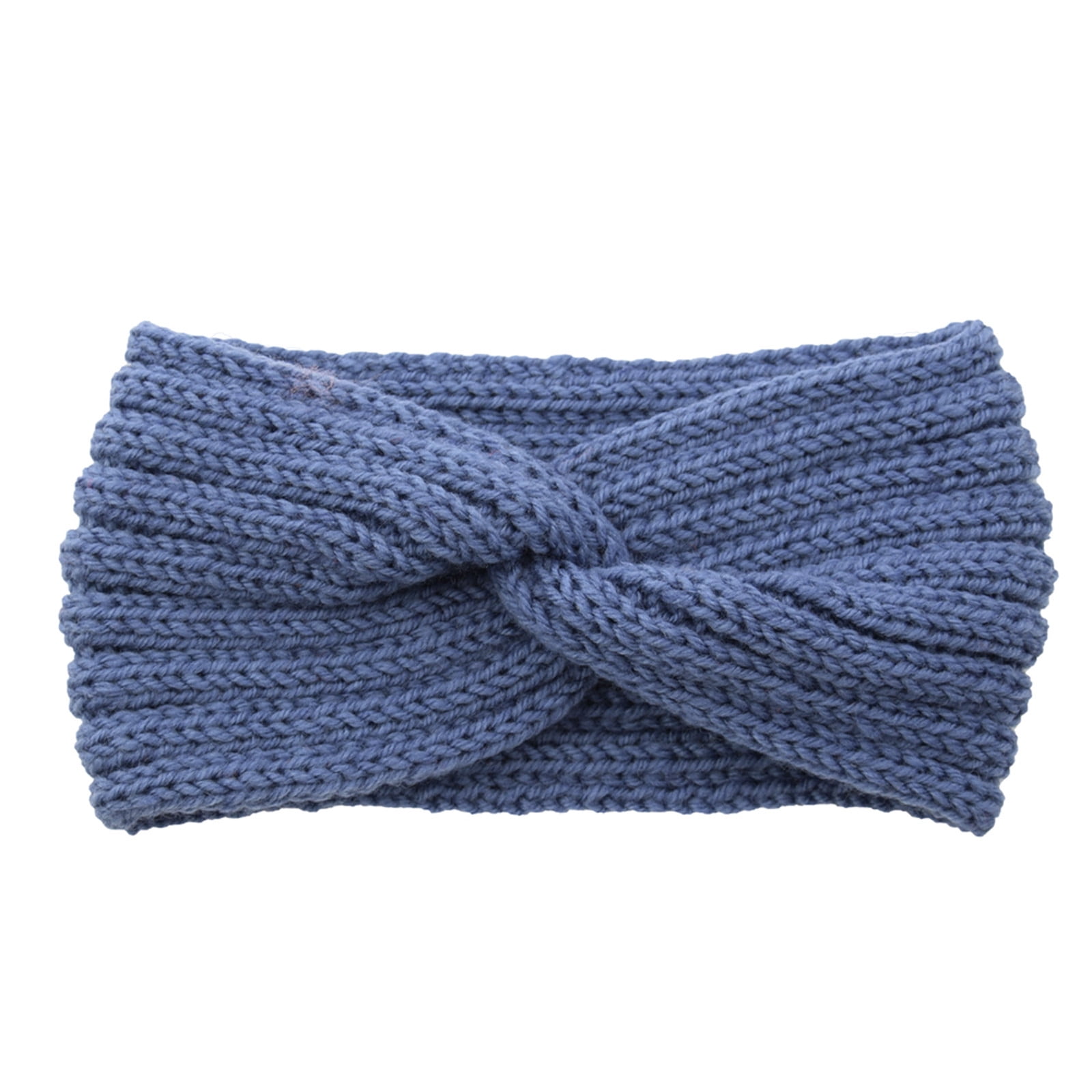 Kcodviy Soft Stretch Ear Warmer Headband Women Winter Cable Knit