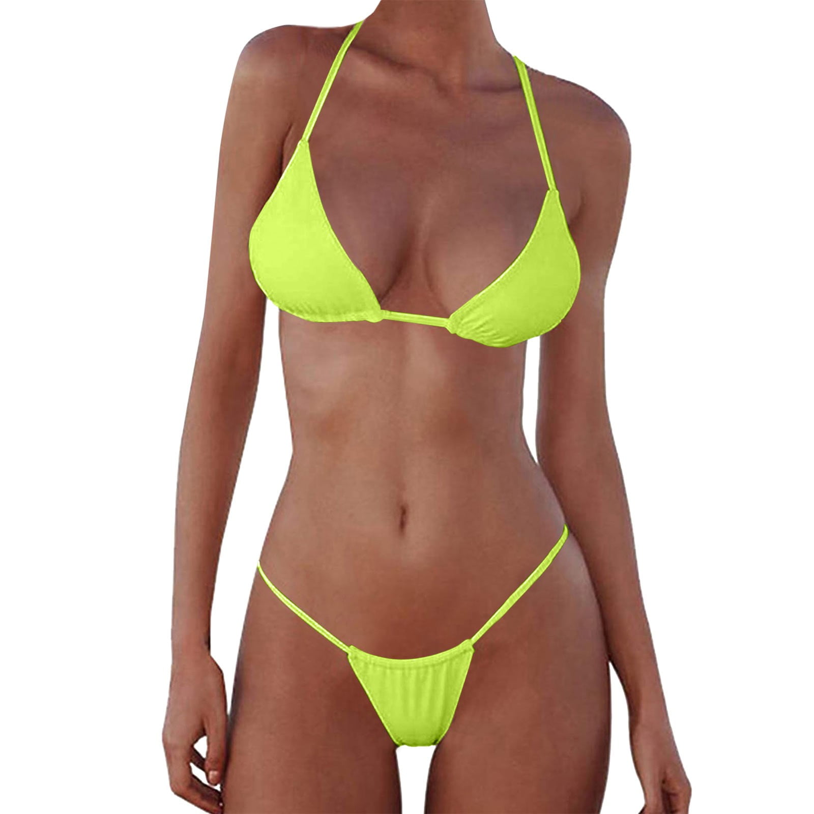 Kcodviy Women Bandeau Bandage Sexy Bikini Set Push Up Swim Suits For Women 2024 Brazilian