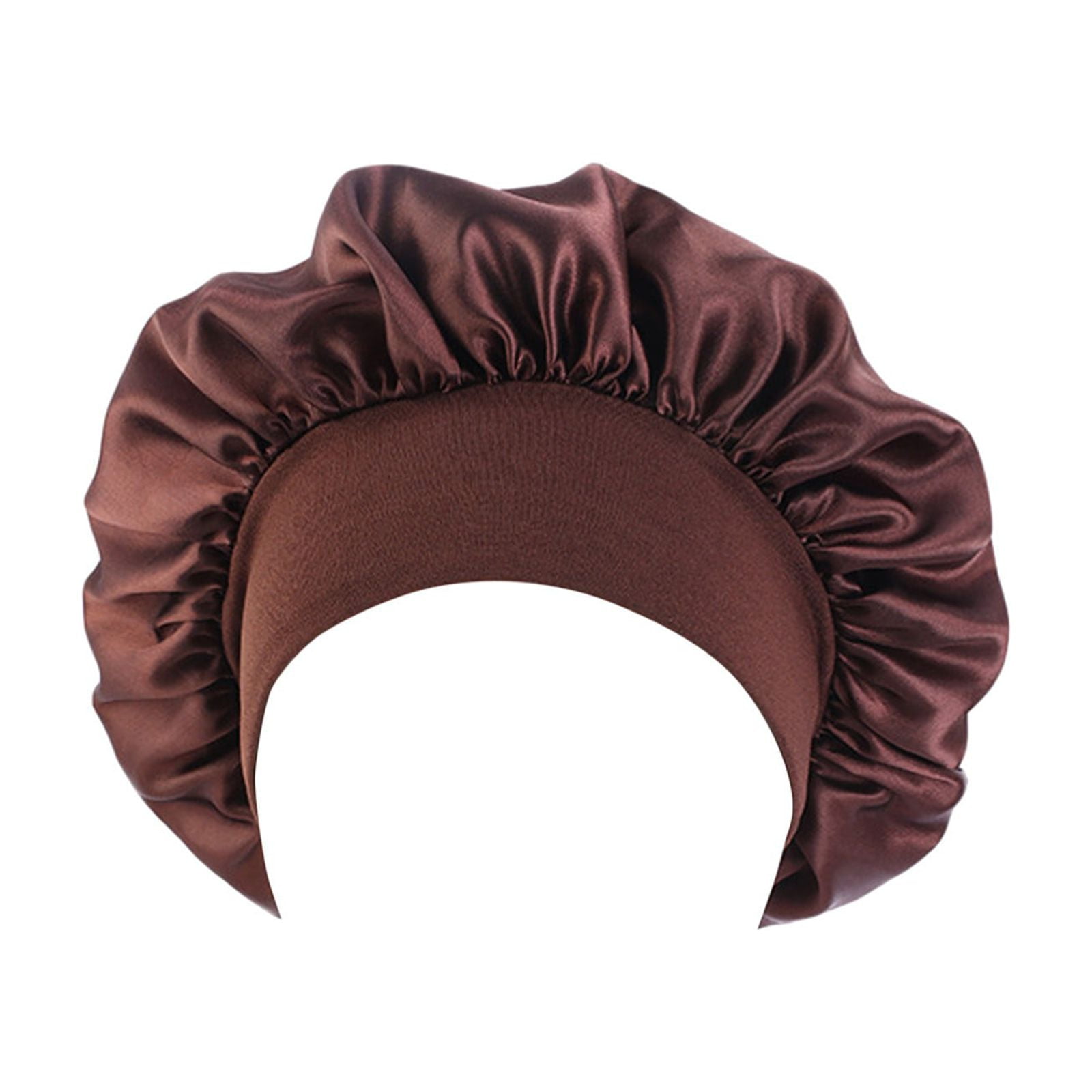 Kcodviy Women Beading Braid Techno Cap Hat Ruffle Cancer Cloth Hat Wrap ...