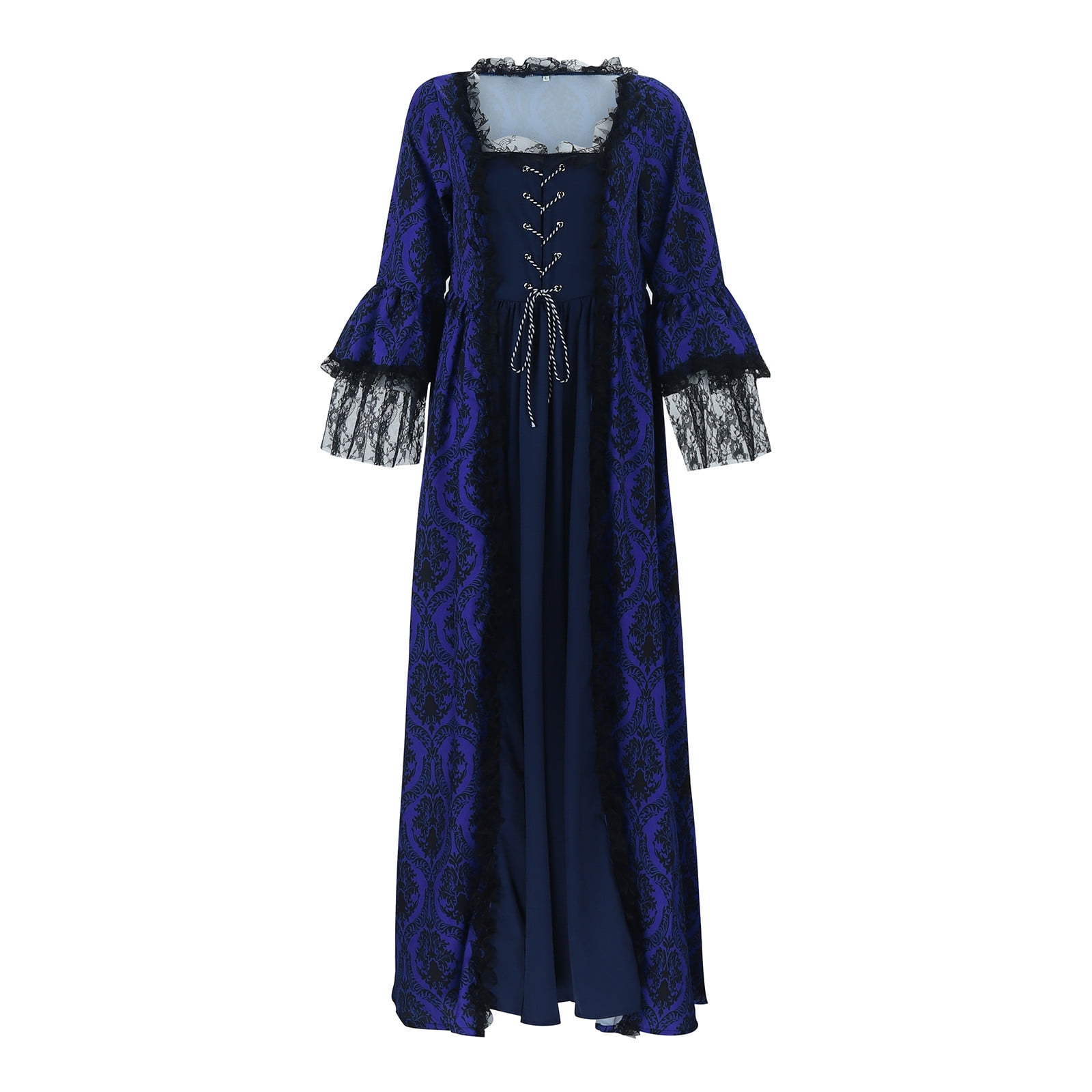 Kcodviy Women's Plus Size German Dress Square Neck Apron Oktoberfest ...