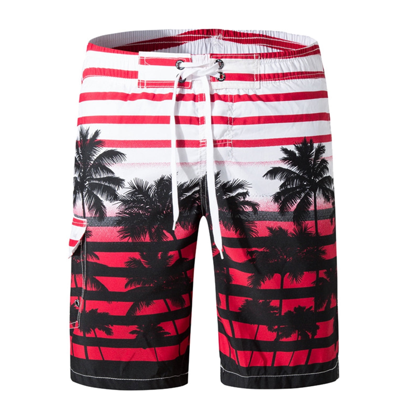 Kcolen Men Swim Trunks 7 Inch High Stretch Swimming Short Loose Bathing ...
