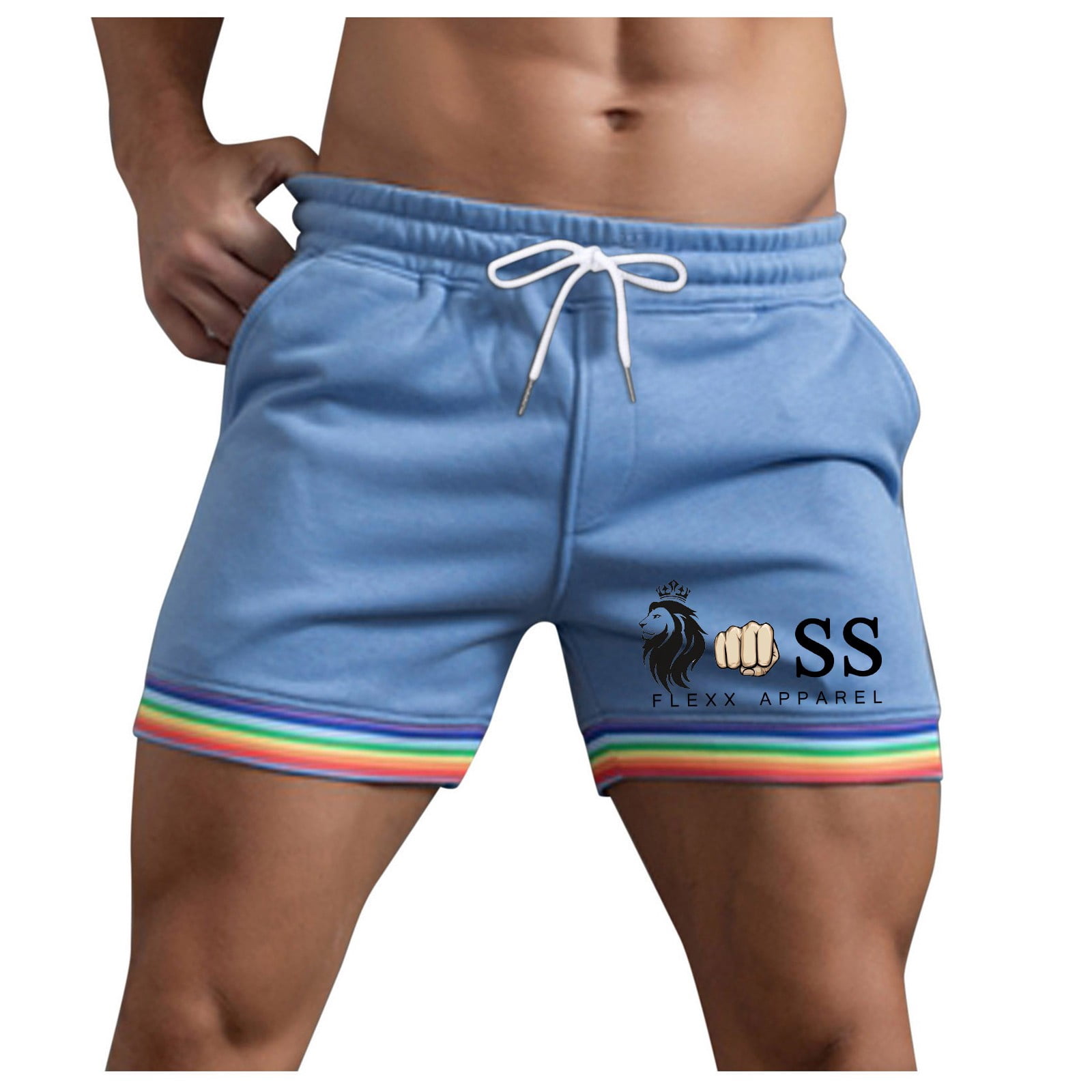 Kcolen Mens Swim Trunks 7 Inch Inseam Solid Mens Swim Shorts Light Upf ...