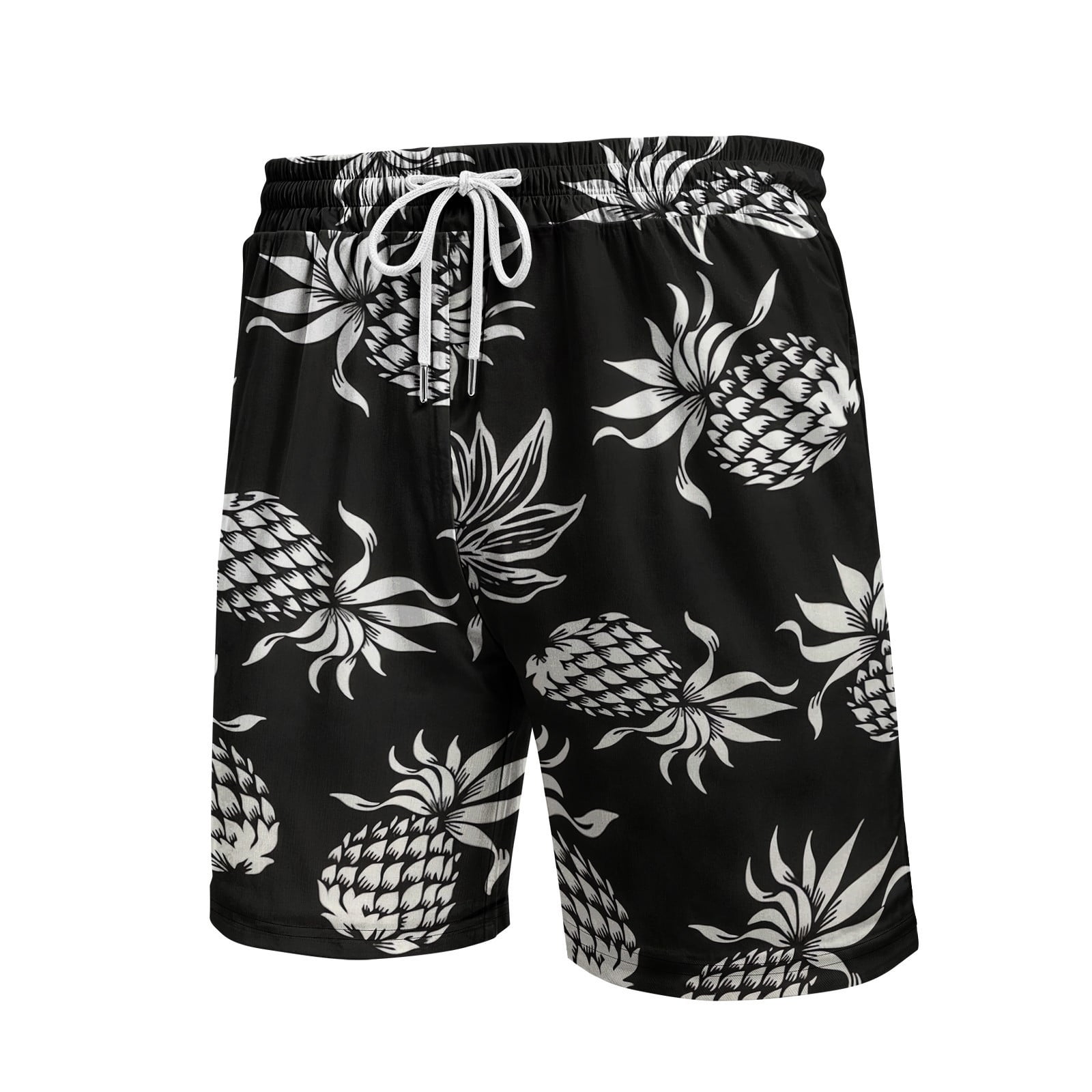 Kcolen Mens Swim Trunks 8 Inch High Stretch Beach Board Shorts Light ...