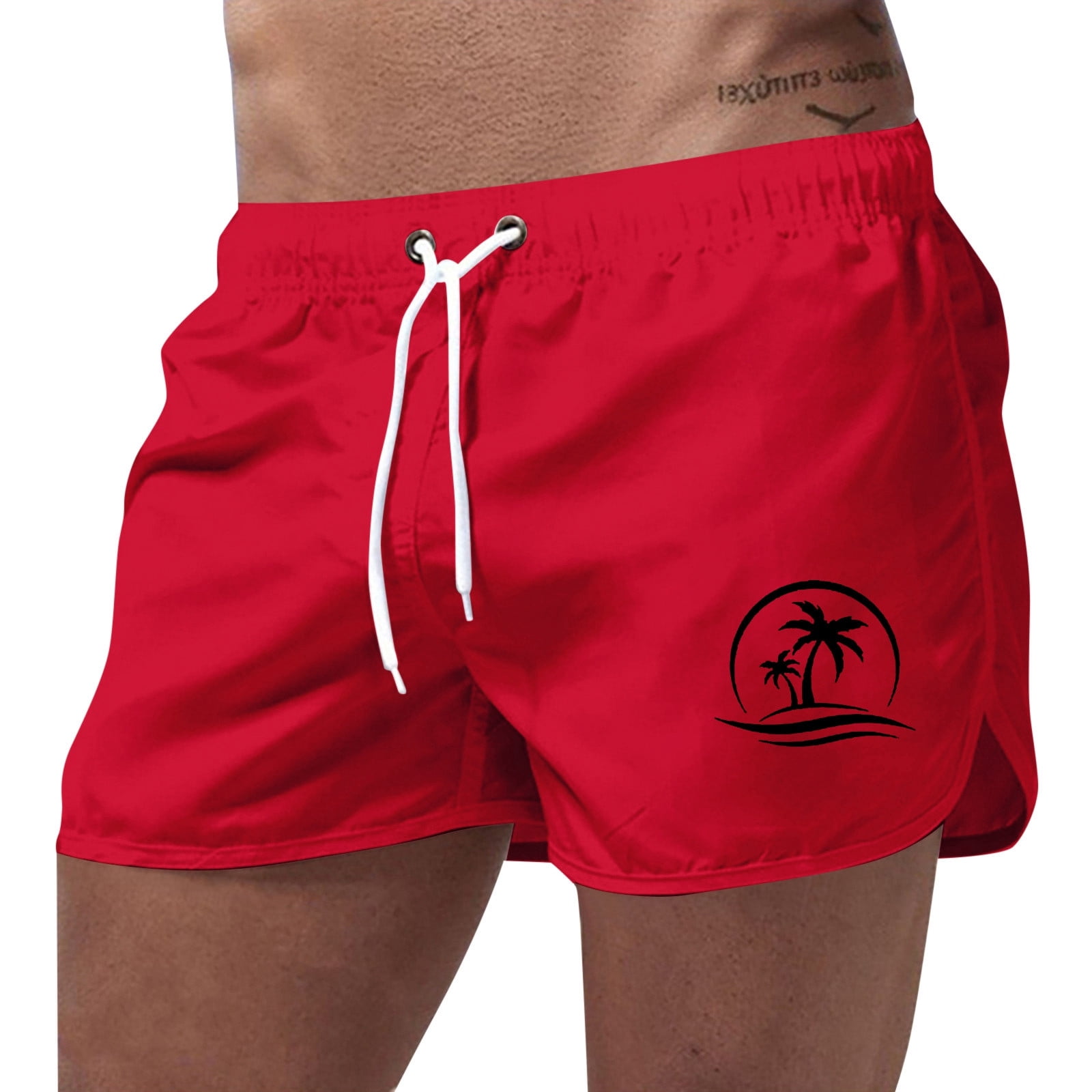 Kcolen Mens Swim Trunks 8 Inch High Stretch Beach Shorts Light Upf Mens ...