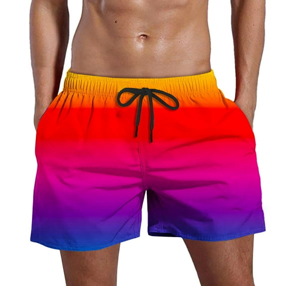 Kcolen Swim Trunks Men 5 Inch Inseam Elastic Waist Swim Shorts Men ...