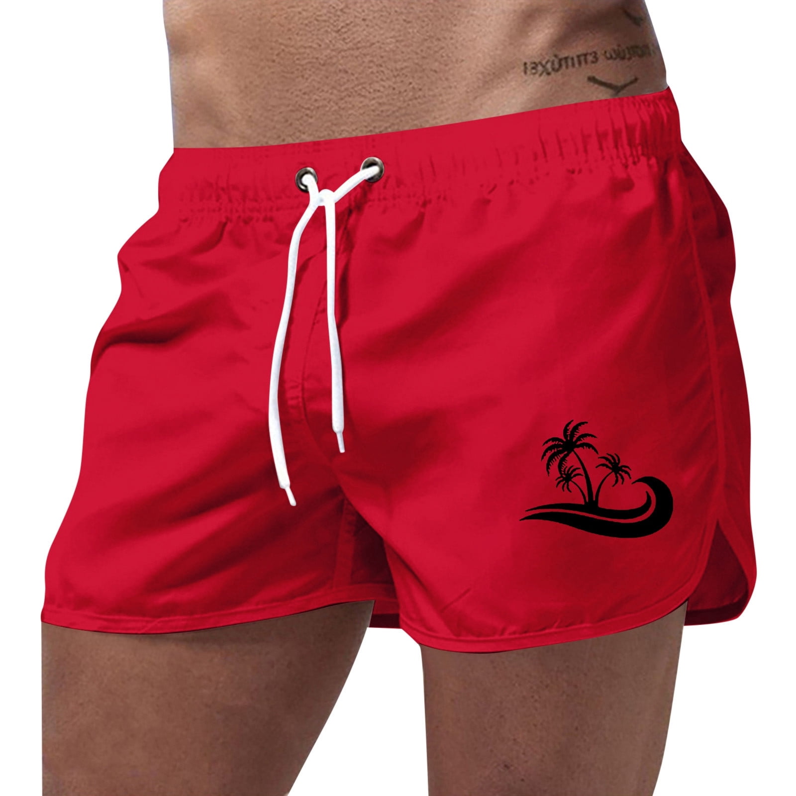 Kcolen Swim Trunks Men Gradient Swim Shorts Lightweight Mens Swimsuit ...