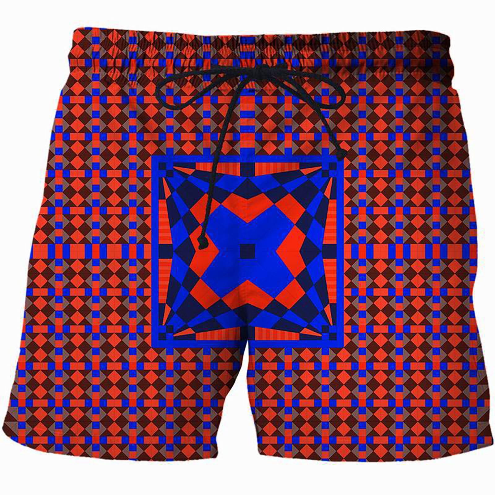 Kcolen Swim Trunks for Men 7 Inch Gradient Swim Shorts Men Light Upf ...