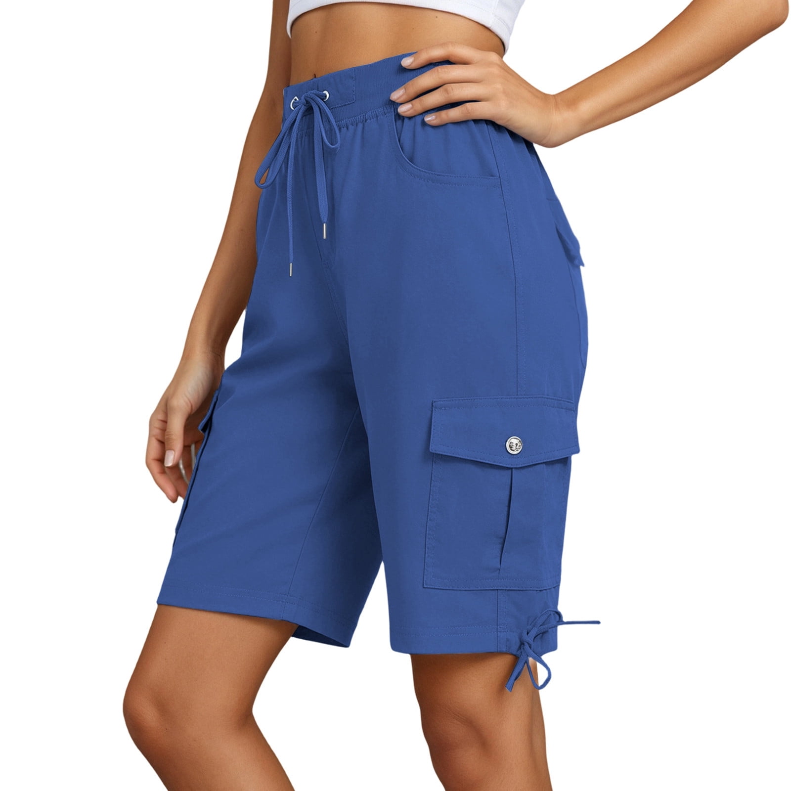 Kcolen Womens Trouser Shorts Women's Cargo Hiking Shorts Athletic ...