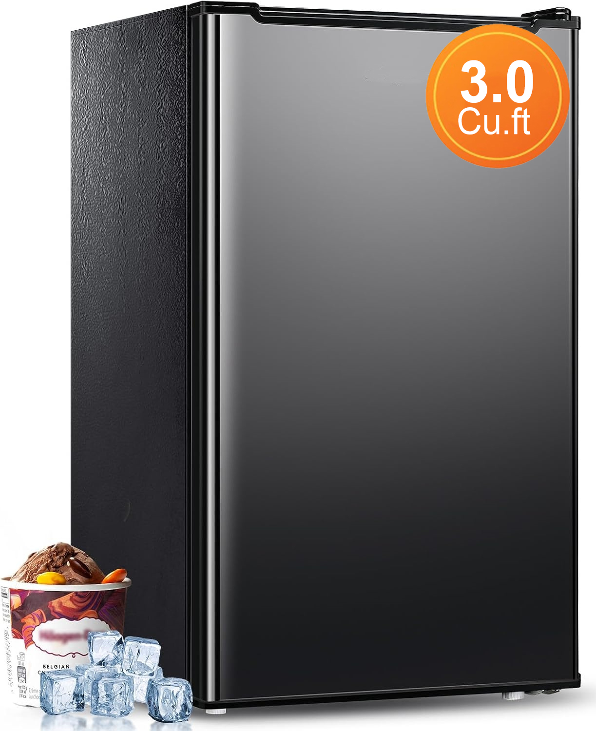 Kcpolre 3.0 Cu.ft Compact Upright Freezer, Mini Freezer with Adjustable ...