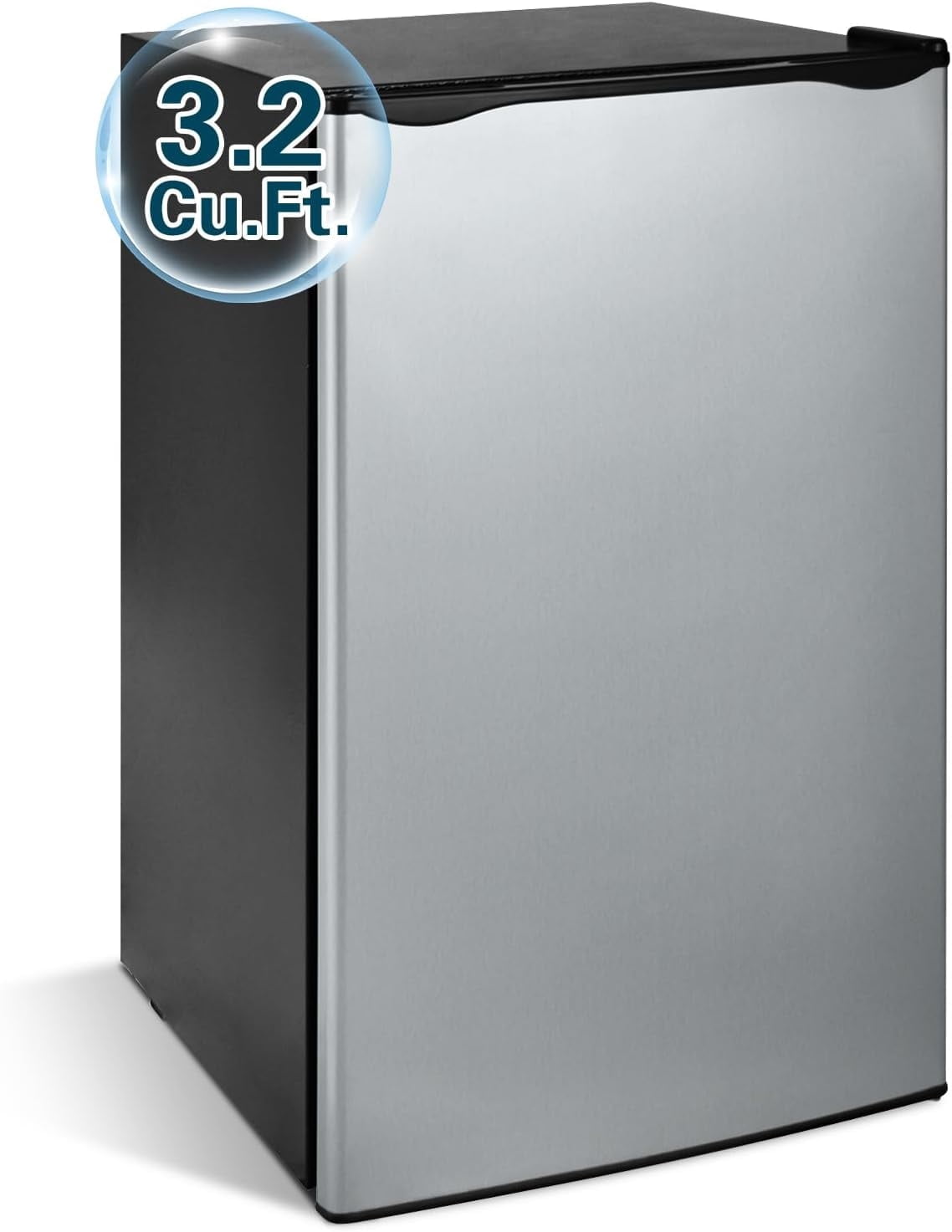 Kcpolre 3.2 Cu.Ft Single Door Mini Fridge with Freezer - 7-Level ...