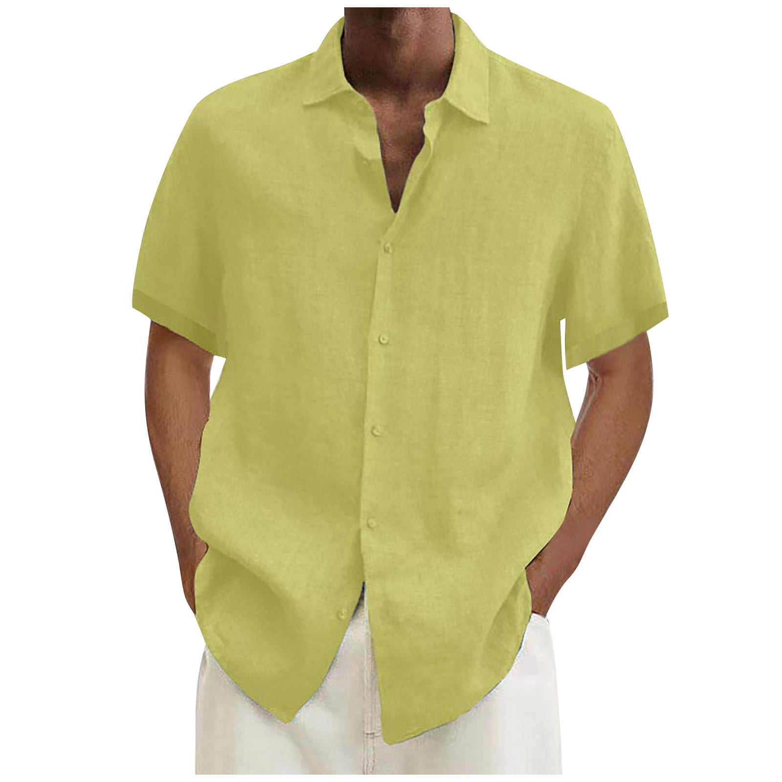 Kddylitq Mens Vacation Button Down Short Sleeve Shirts Beach Summer ...