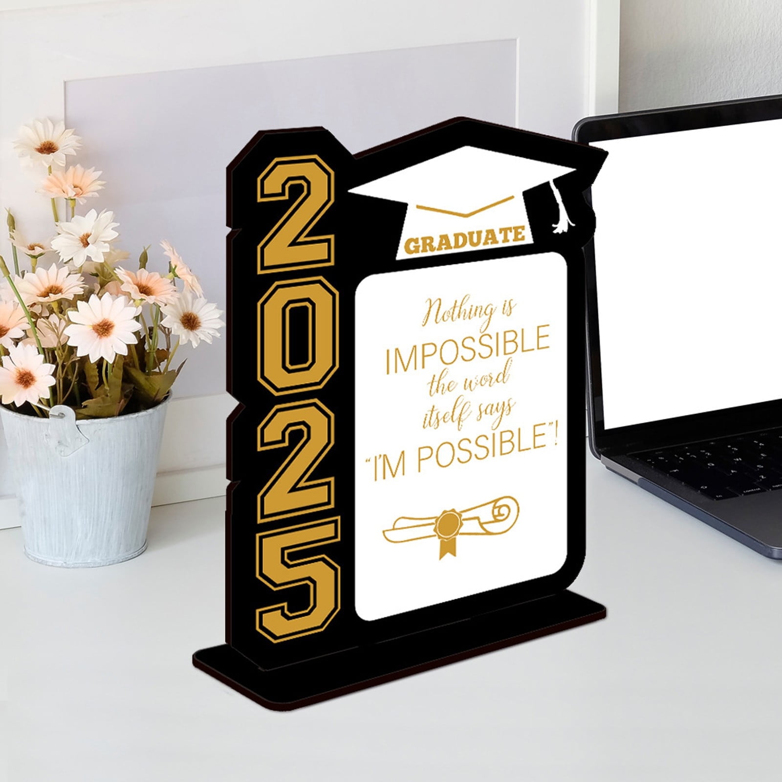 Kdfny 2025 Graduation Wooden Desktop Ornaments – Graduation Table ...