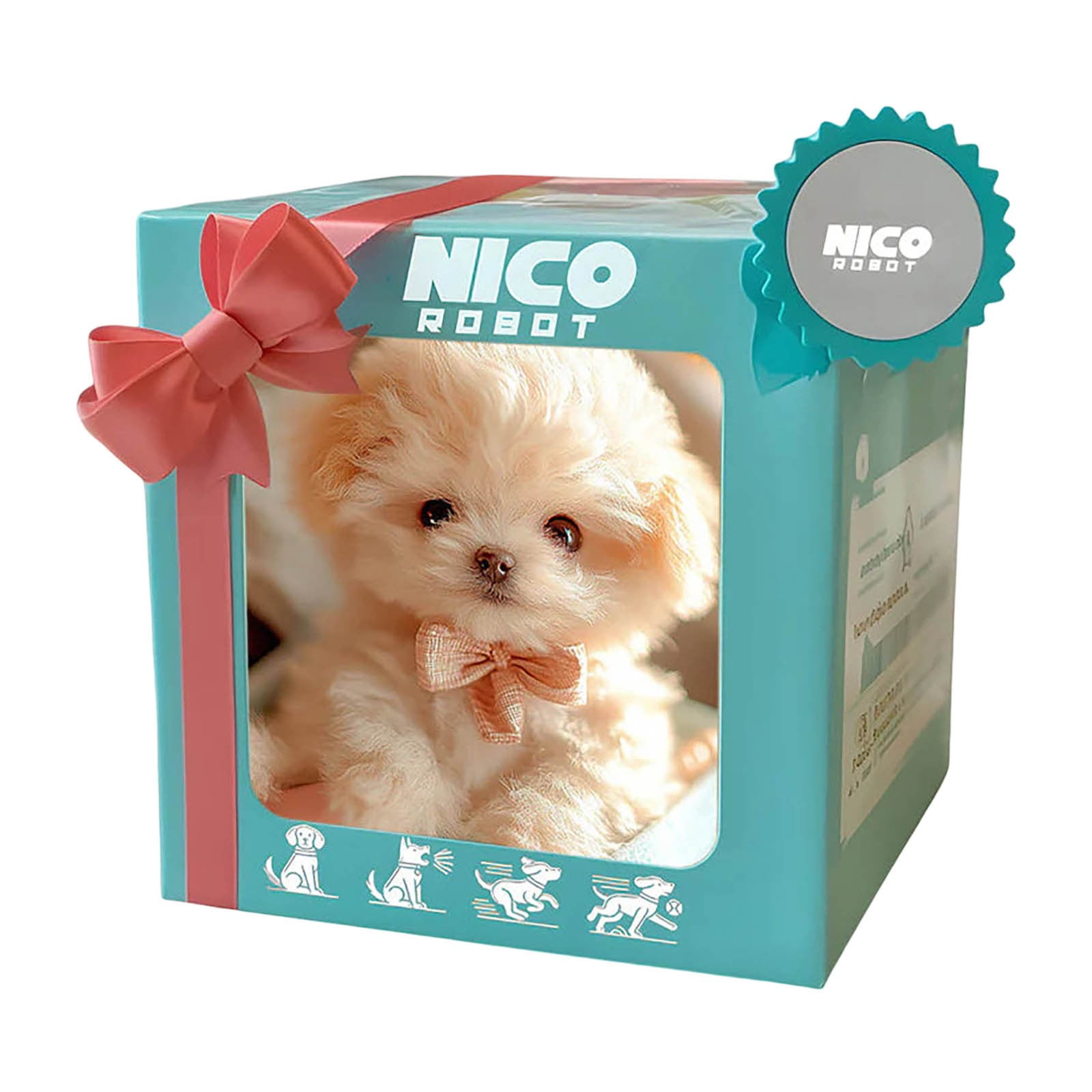 Kdfny 2025 New Robot Dog, Robot Puppy That Acts Like A Real Puppy, Nicoo - My Realistic Robotic ...